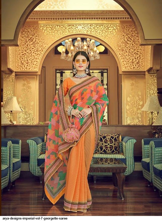 Arya Designs IMPERIAL VOL 7 georgette saree