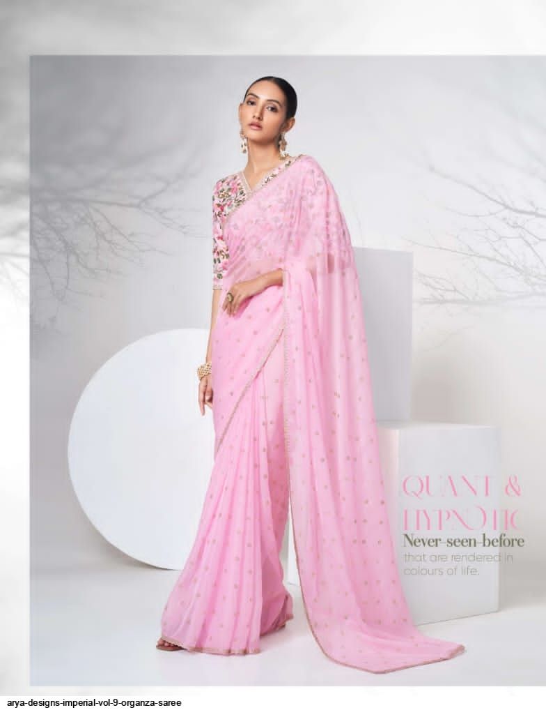 Arya Designs IMPERIAL VOL 9 organza saree