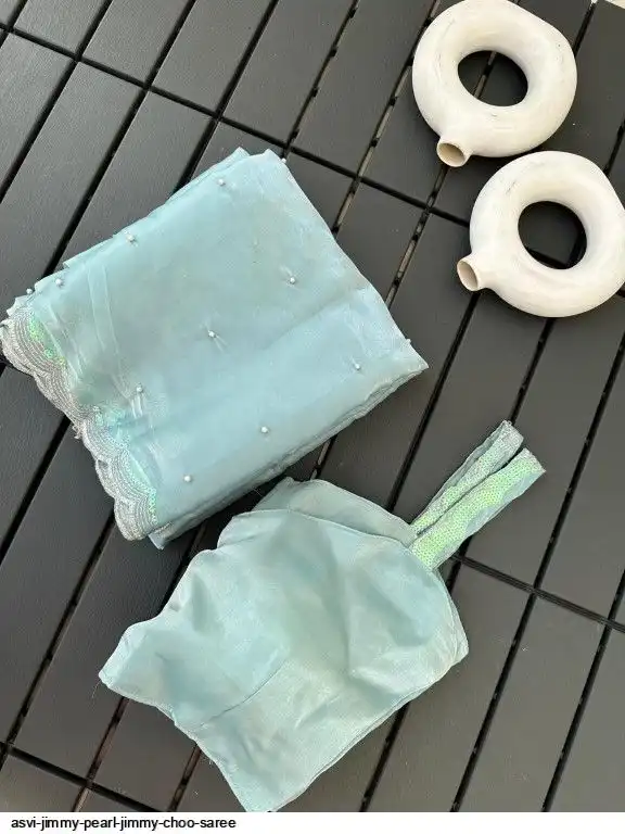 Asvi Jimmy Pearl jimmy choo SAREE