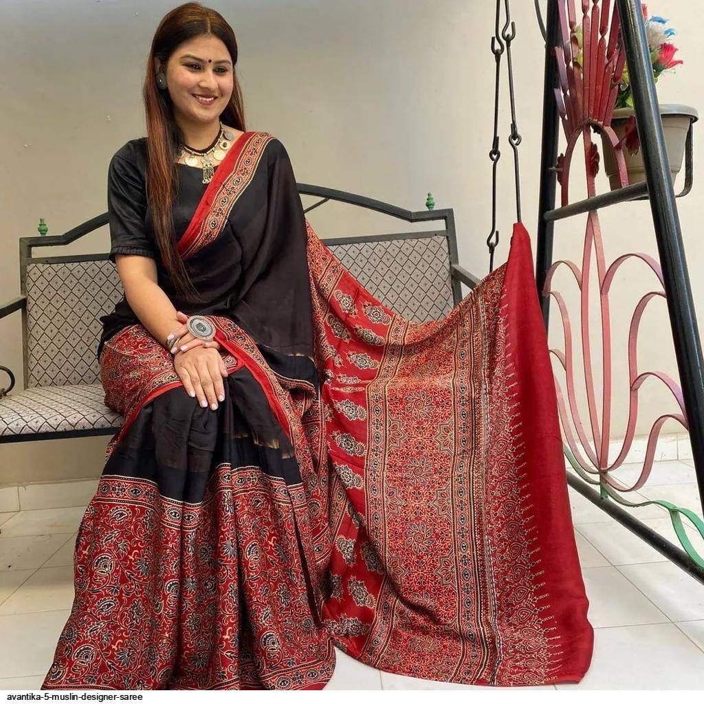 AVANTIKA 5 MUSLIN DESIGNER SAREE