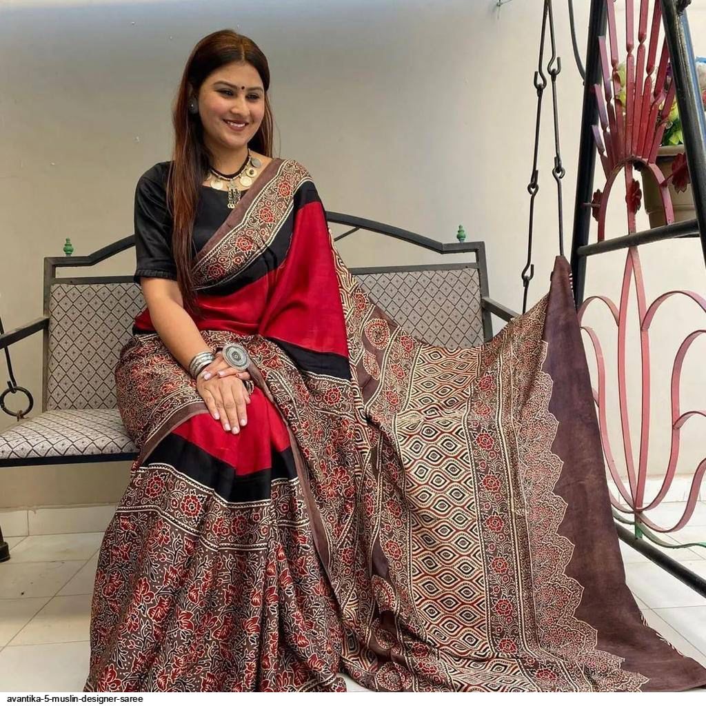 AVANTIKA 5 MUSLIN DESIGNER SAREE