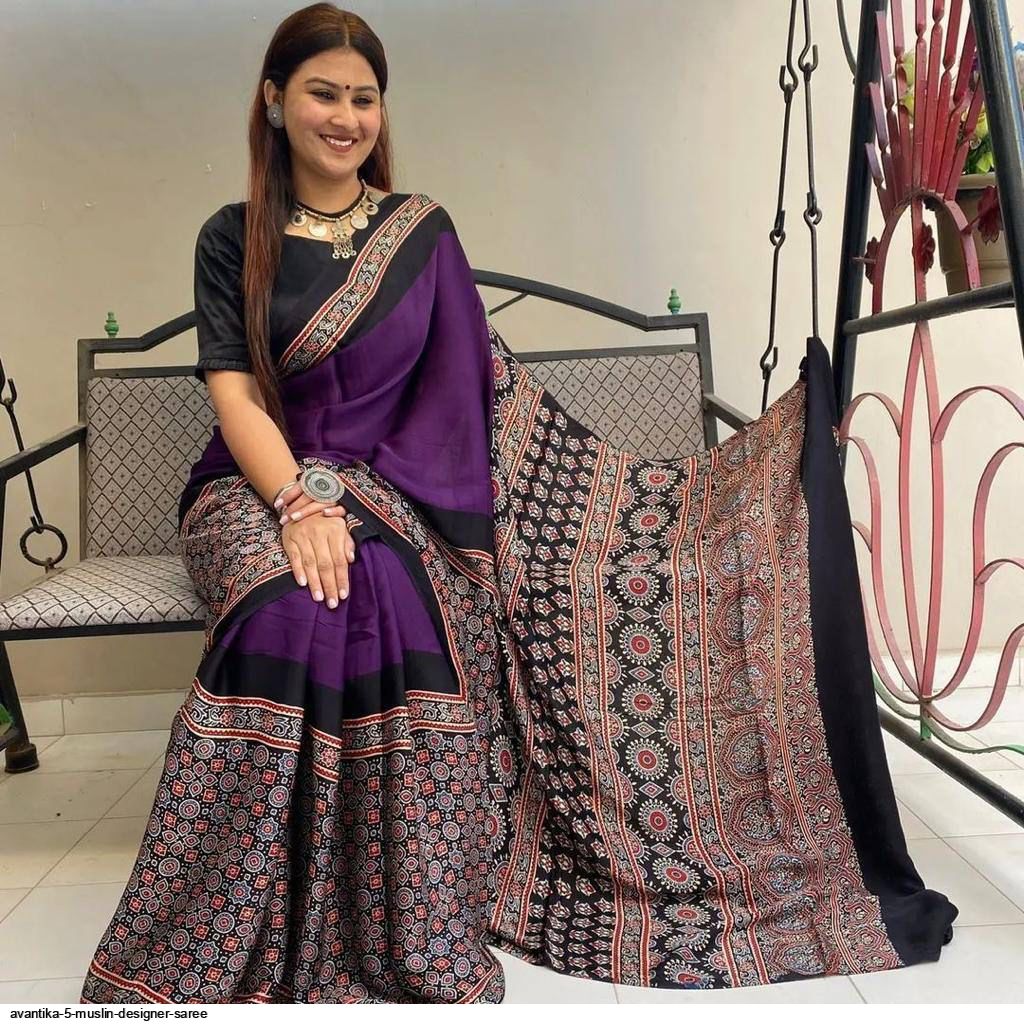 AVANTIKA 5 MUSLIN DESIGNER SAREE
