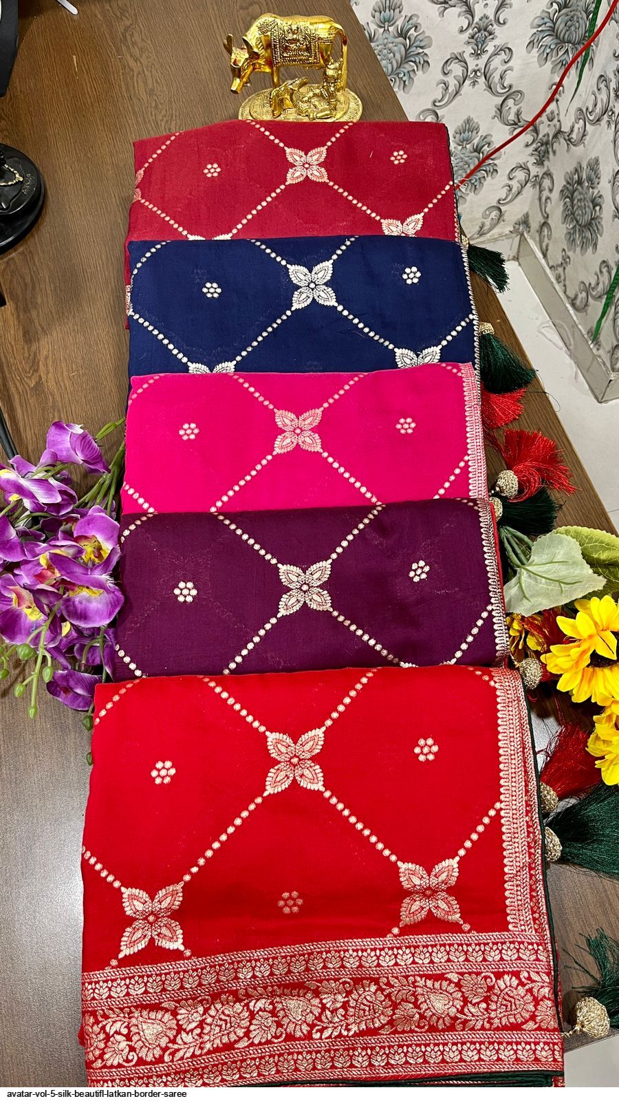 Avatar VOL 5 Silk BeautifL Latkan Border Saree