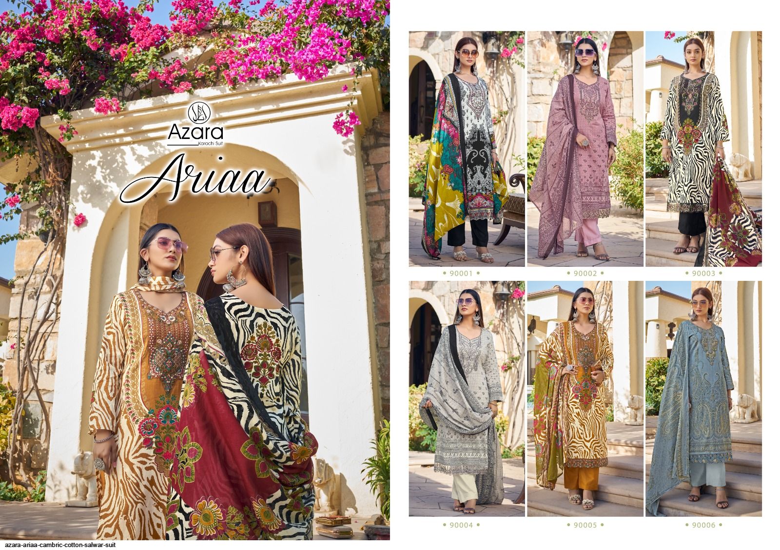 Azara ARIAA CAMBRIC COTTON SALWAR SUIT