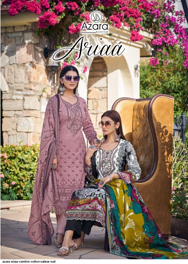 Azara ARIAA CAMBRIC COTTON SALWAR SUIT