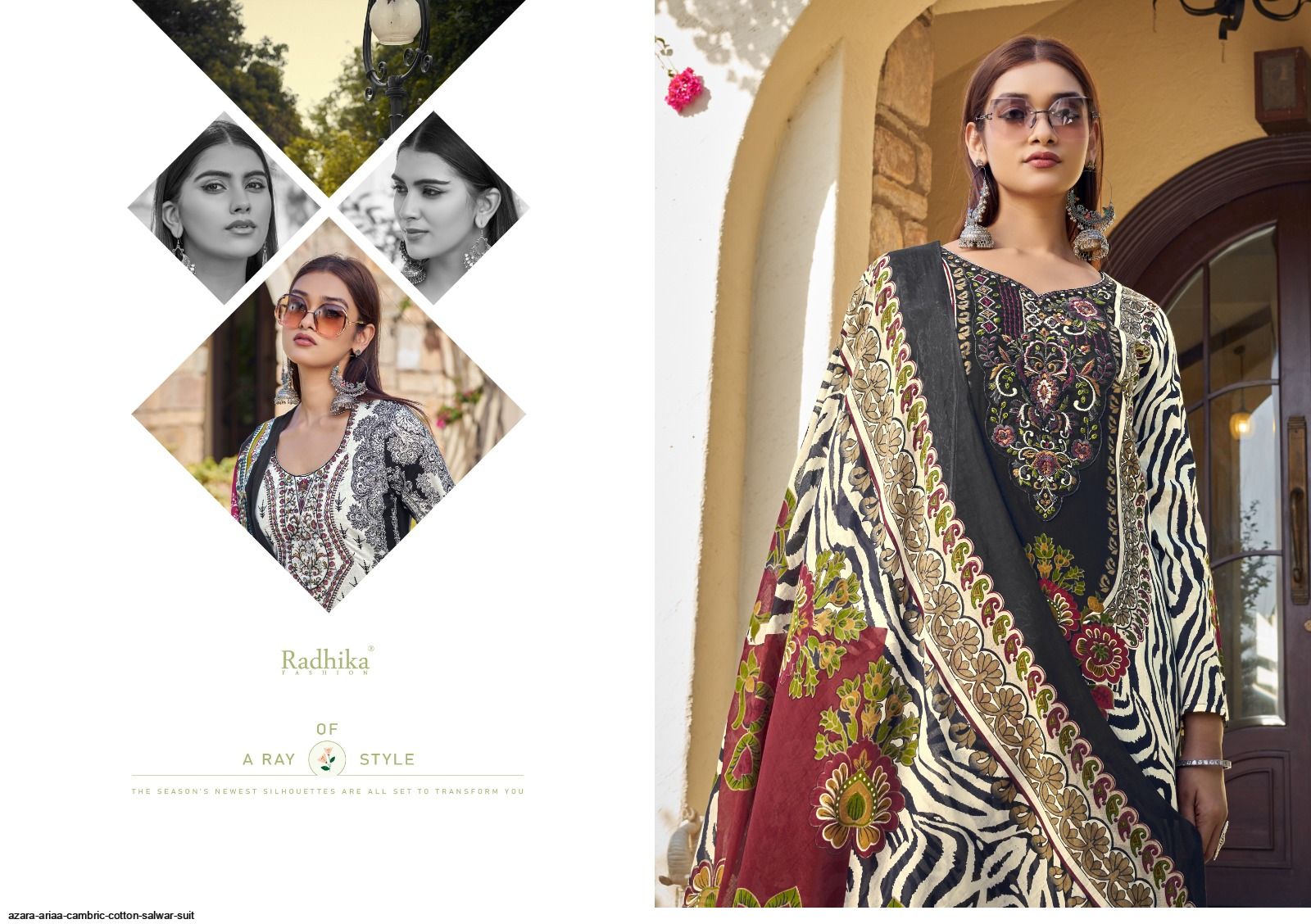 Azara ARIAA CAMBRIC COTTON SALWAR SUIT