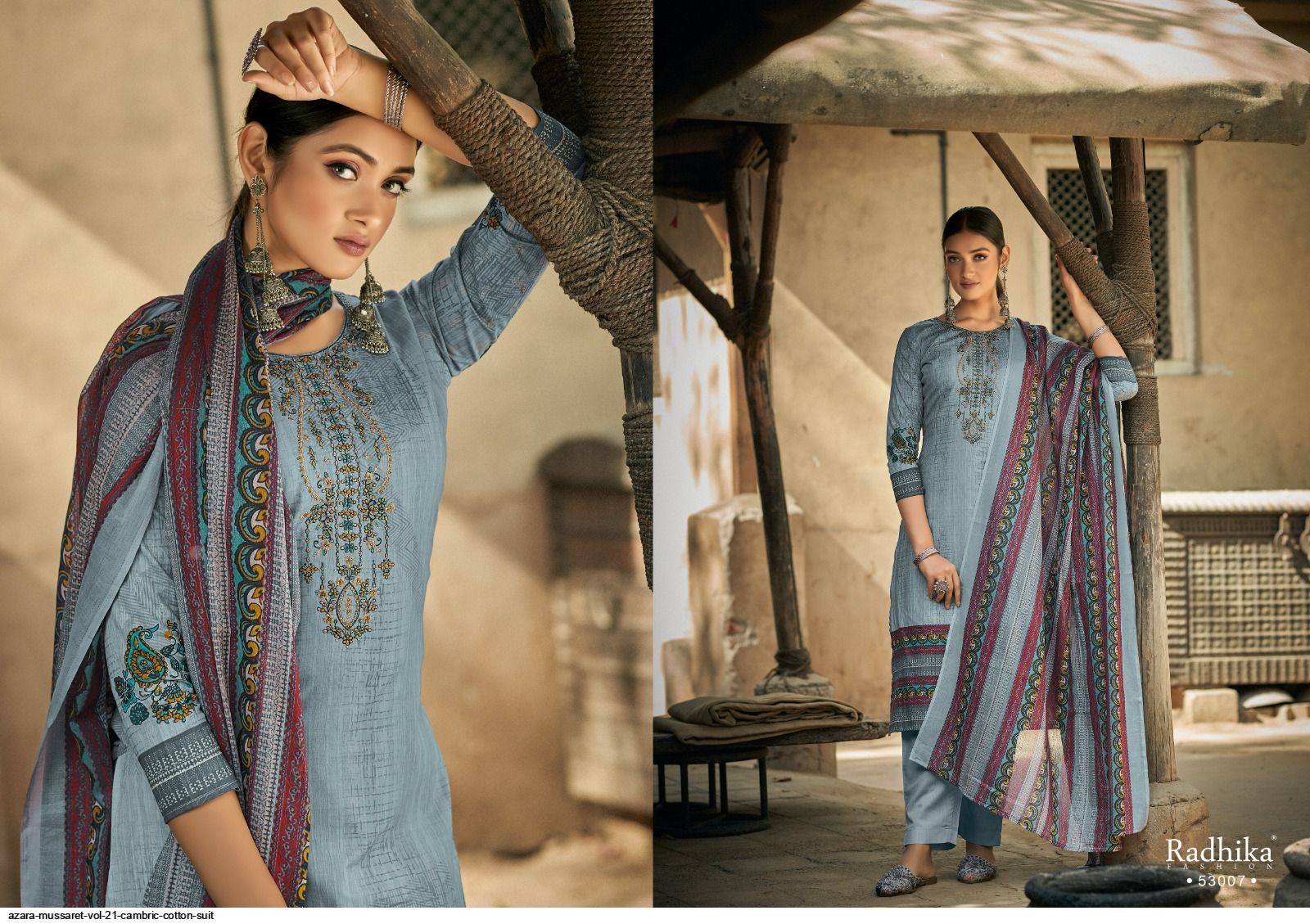 Azara mussaret vol 21 cambric cotton suit