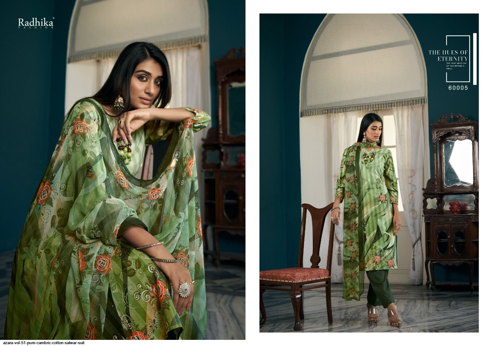 AZARA VOL 51 PURE CAMBRIC COTTON SALWAR SUIT