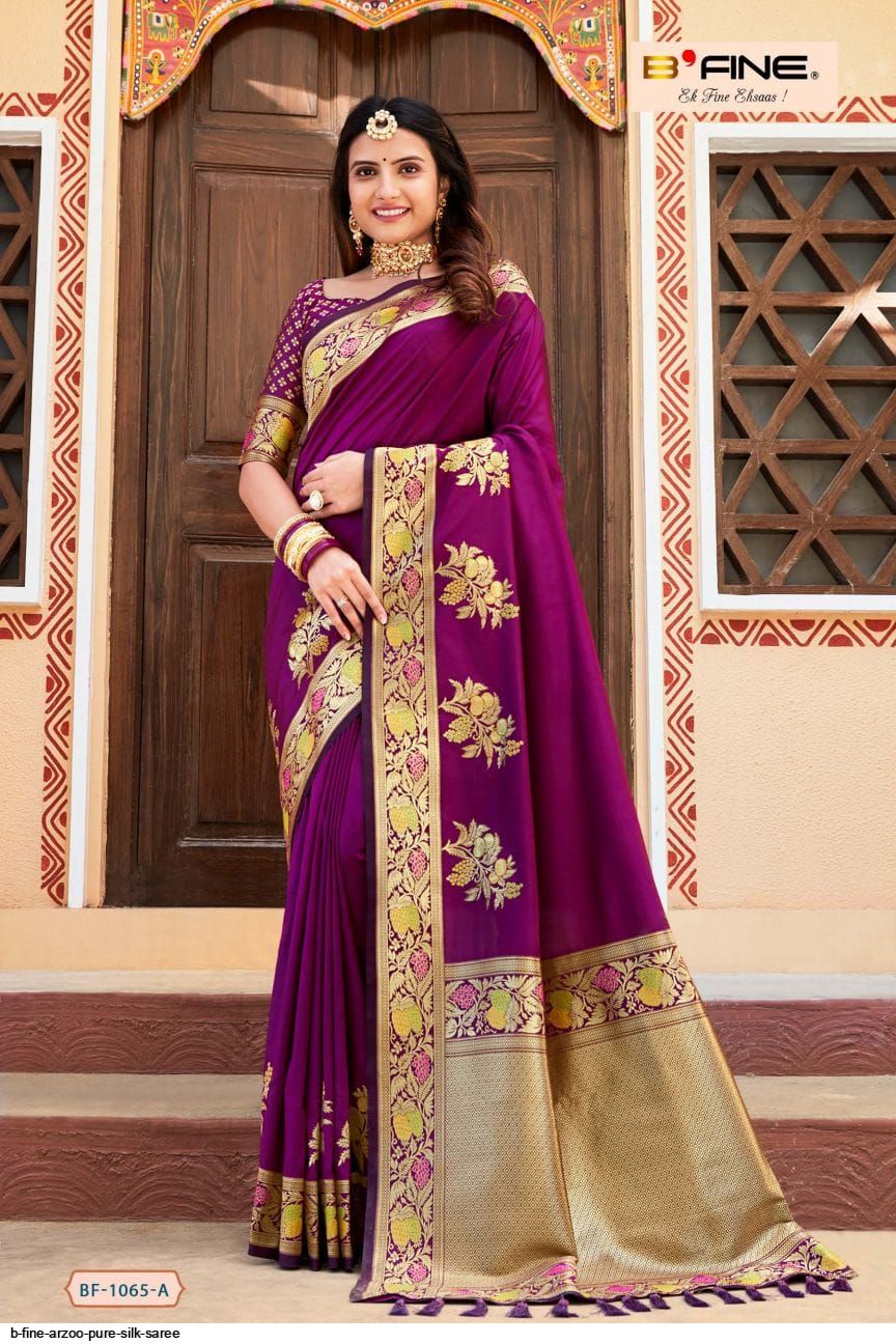 B FINE ARZOO PURE SILK SAREE
