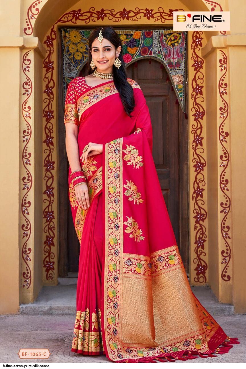 B FINE ARZOO PURE SILK SAREE