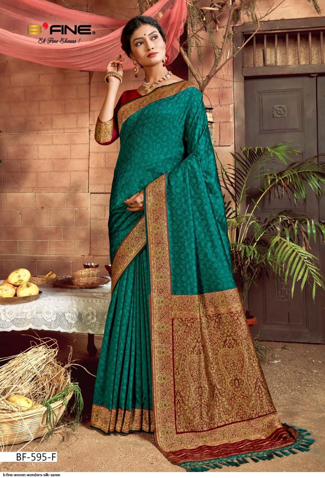 B FINE WOVEN WONDERS SILK SAREE