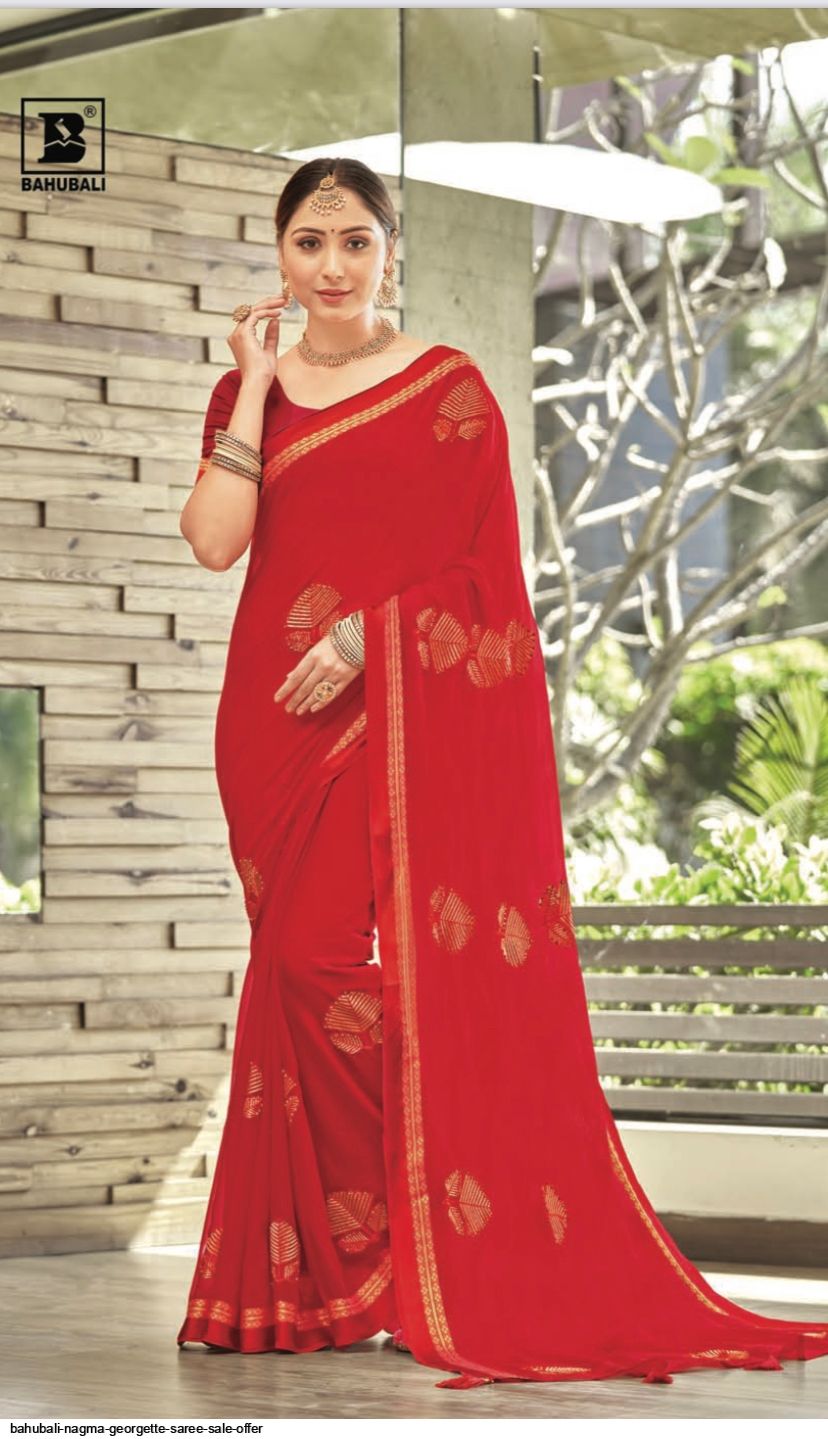 BAHUBALI NAGMA georgette saree sale offer