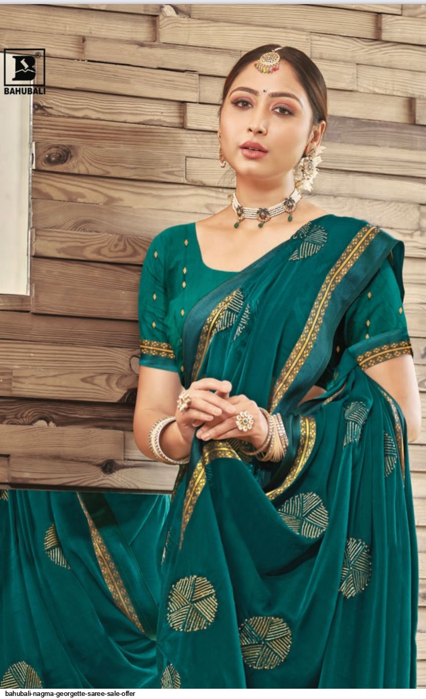 BAHUBALI NAGMA georgette saree sale offer