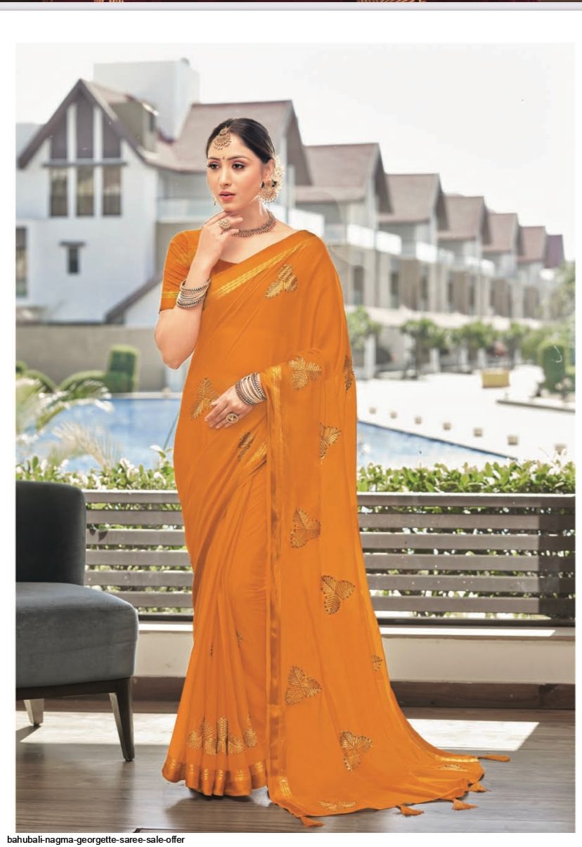 BAHUBALI NAGMA georgette saree sale offer