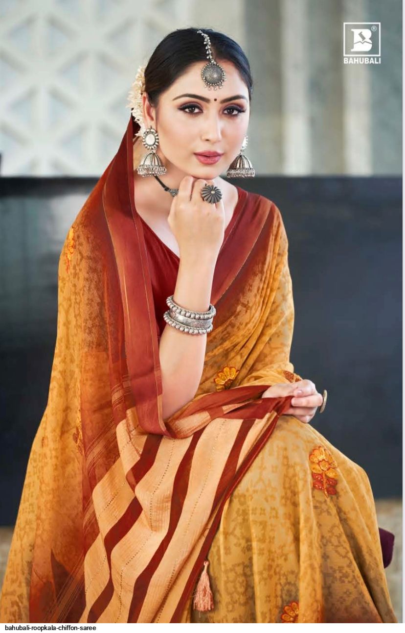 BAHUBALI Roopkala chiffon SAREE