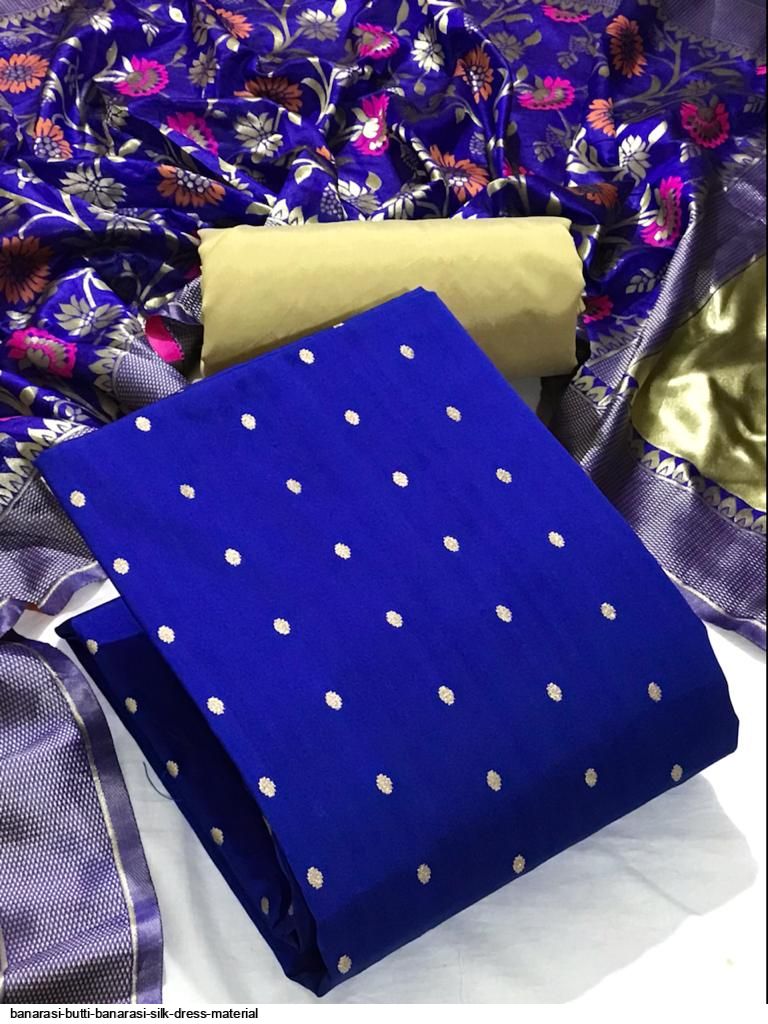BANARASI BUTTI BANARASI SILK DRESS MATERIAL