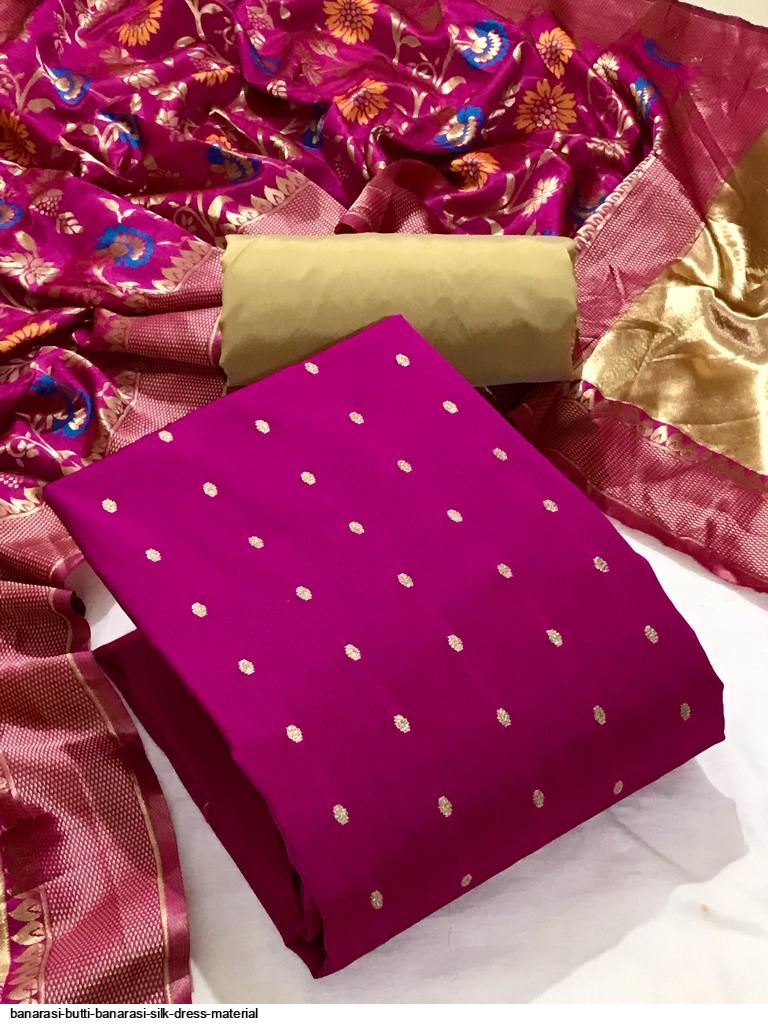 BANARASI BUTTI BANARASI SILK DRESS MATERIAL