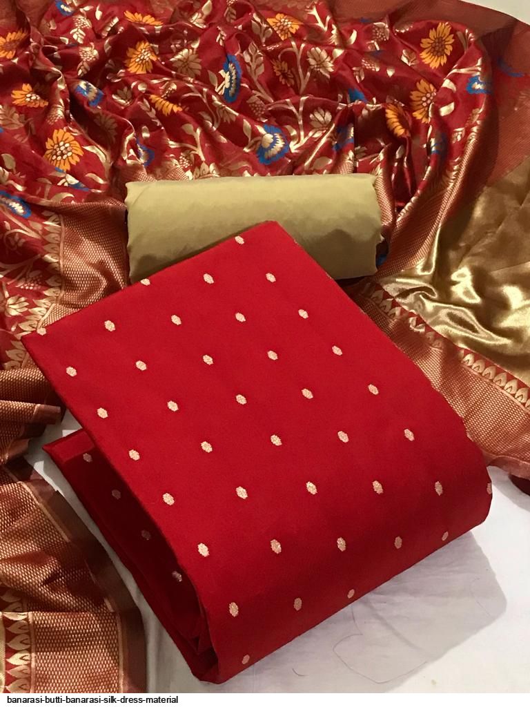 BANARASI BUTTI BANARASI SILK DRESS MATERIAL