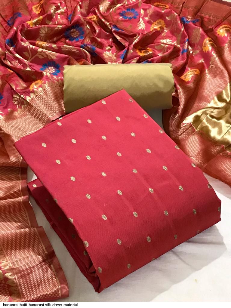 BANARASI BUTTI BANARASI SILK DRESS MATERIAL