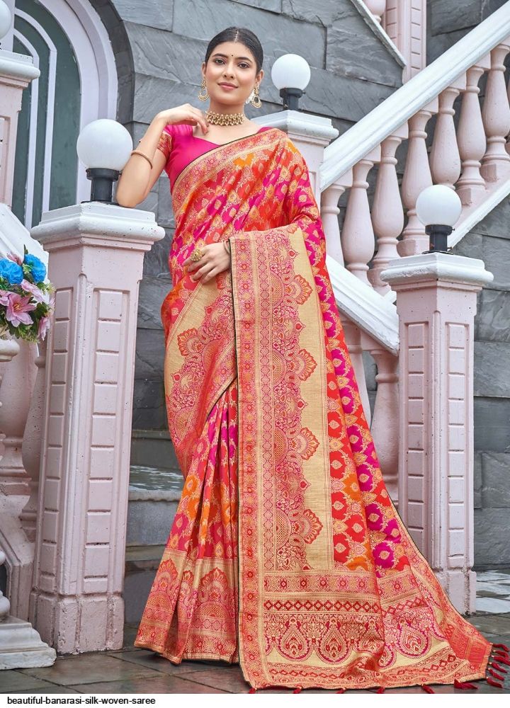 BEAUTIFUL BANARASI SILK WOVEN SAREE