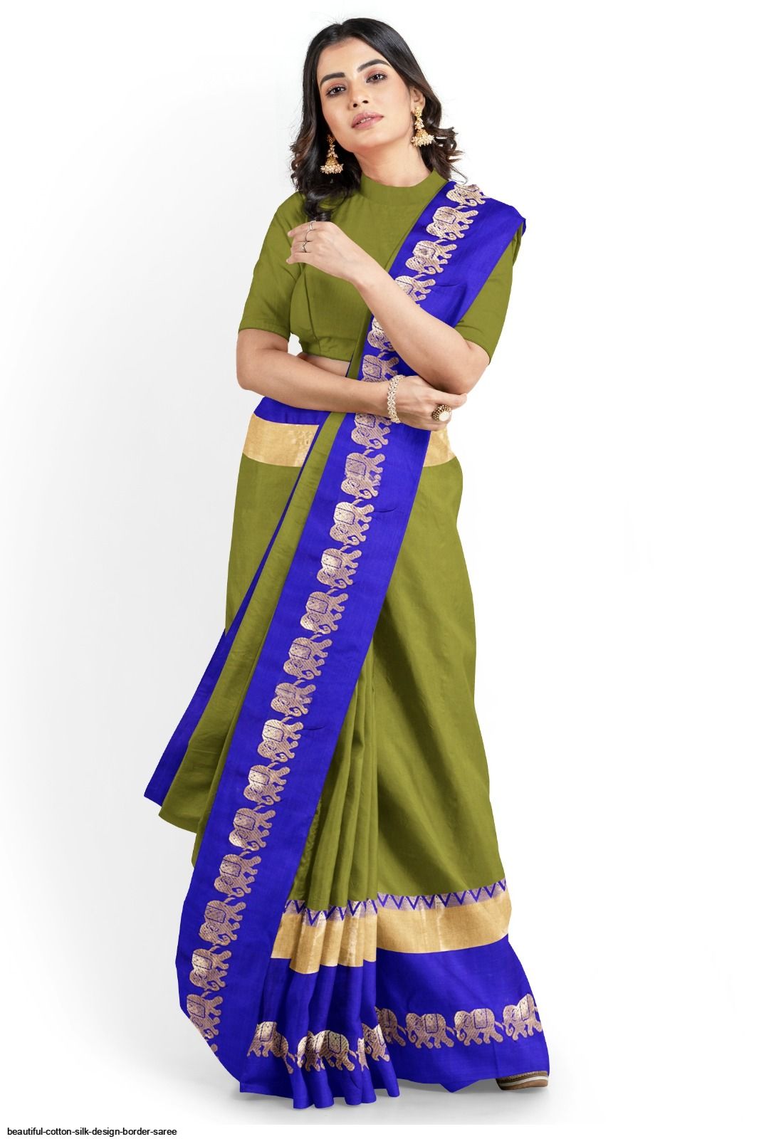 BEAUTIFUL COTTON SILK DESIGN BORDER SAREE
