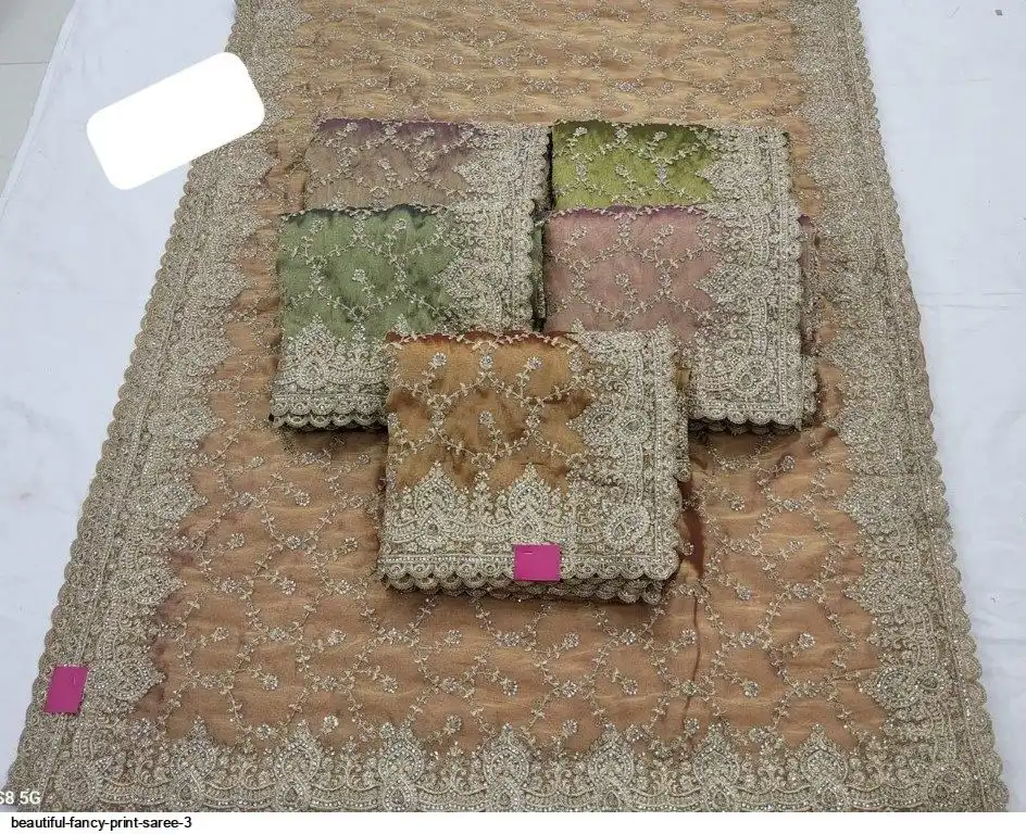 BEAUTIFUL FANCY PRINT SAREE 3