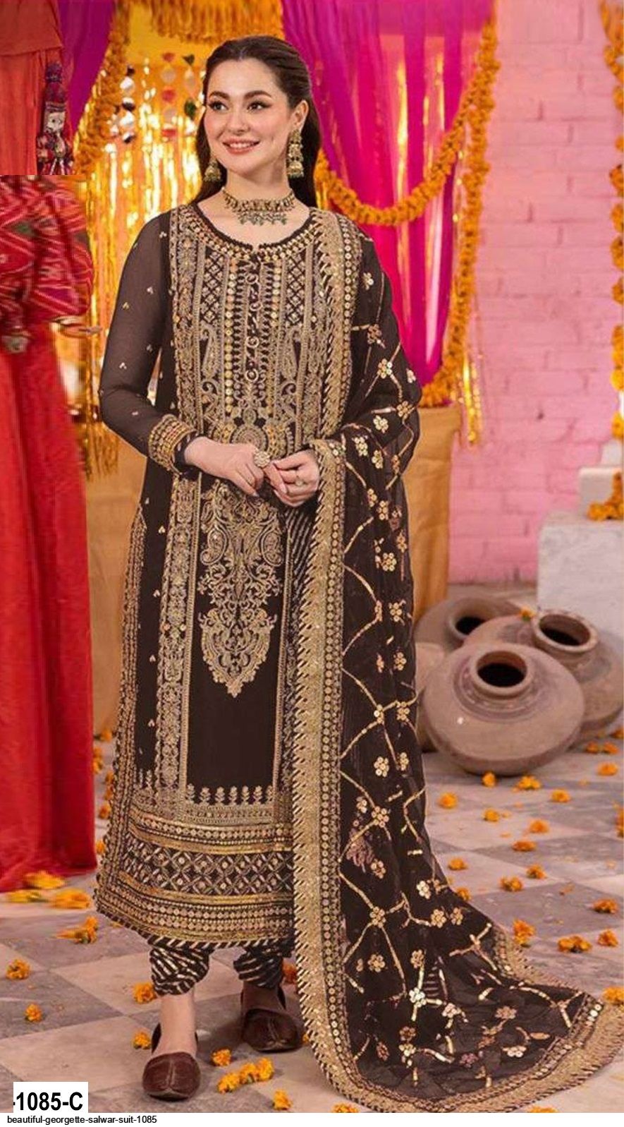 BEAUTIFUL GEORGETTE SALWAR SUIT 1085