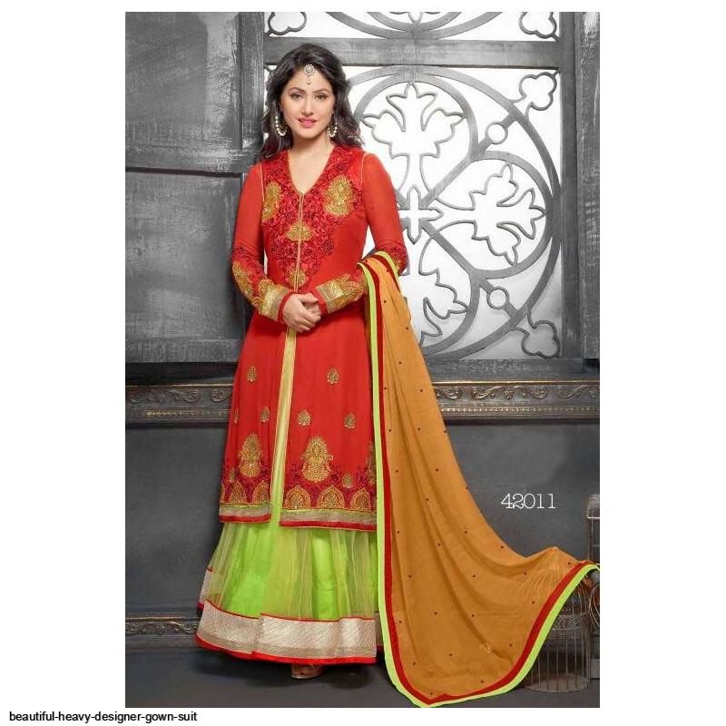 beautiful heavy designer gown suit