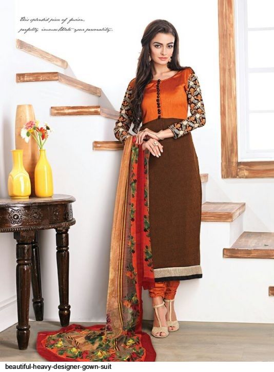 beautiful heavy designer gown suit