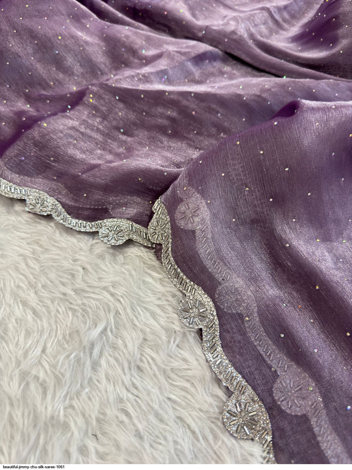 BEAUTIFUL Jimmy Chu Silk SAREE 1061