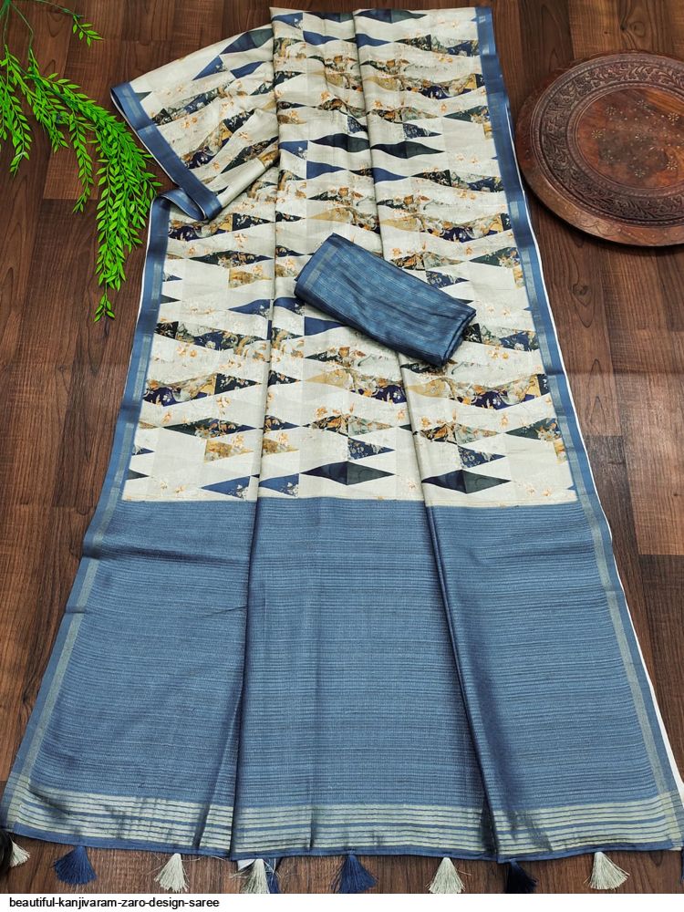 BEAUTIFUL KANJIVARAM ZARO DESIGN SAREE