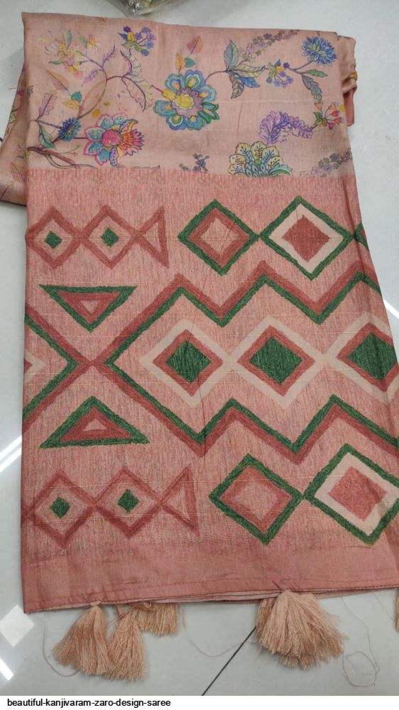 BEAUTIFUL KANJIVARAM ZARO DESIGN SAREE