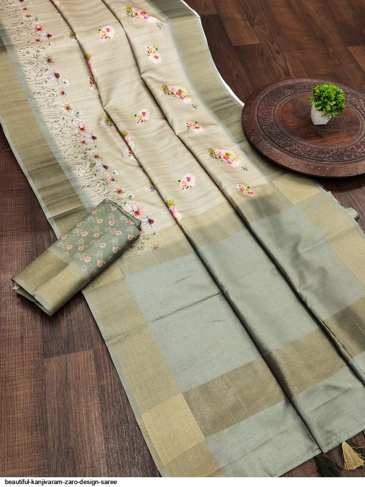 BEAUTIFUL KANJIVARAM ZARO DESIGN SAREE