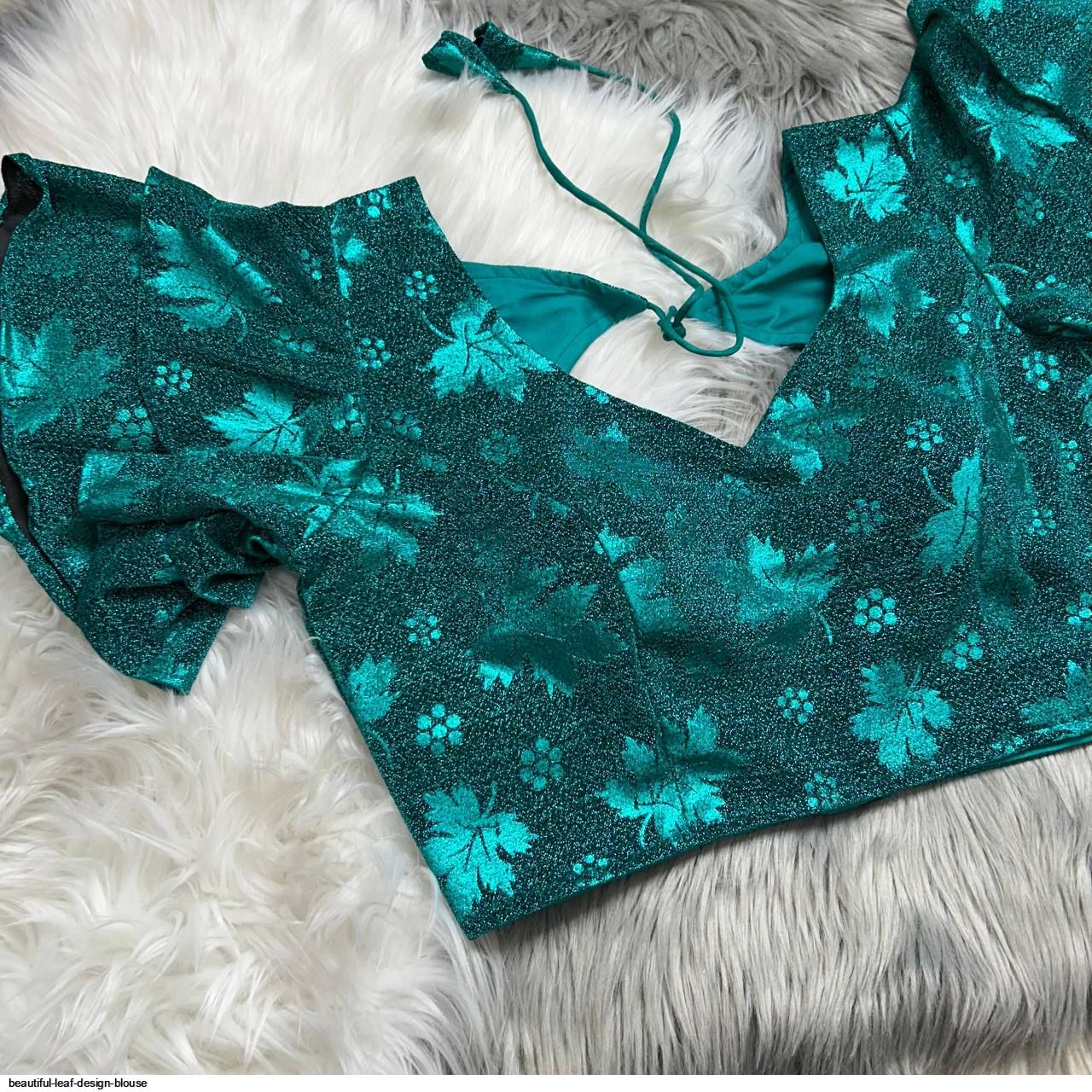 BEAUTIFUL LEAF DESIGN BLOUSE