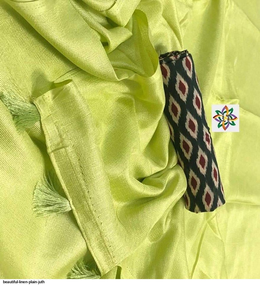 BEAUTIFUL Linen plain juth