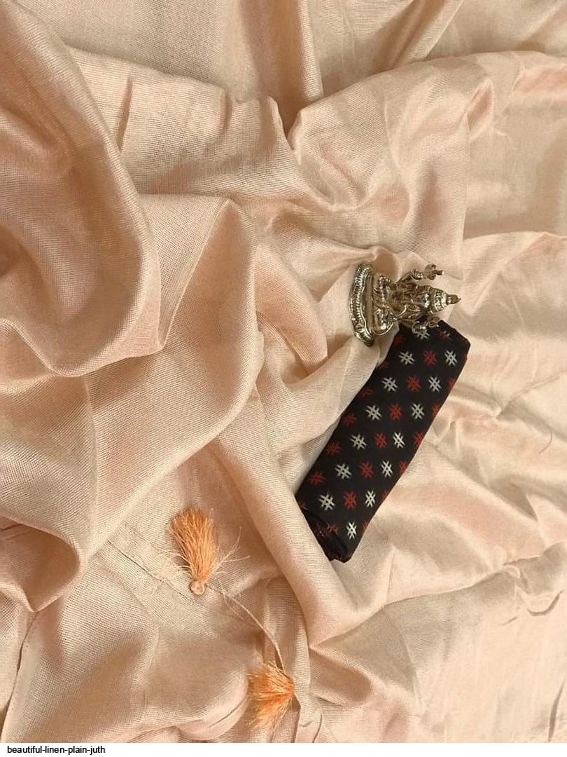 BEAUTIFUL Linen plain juth