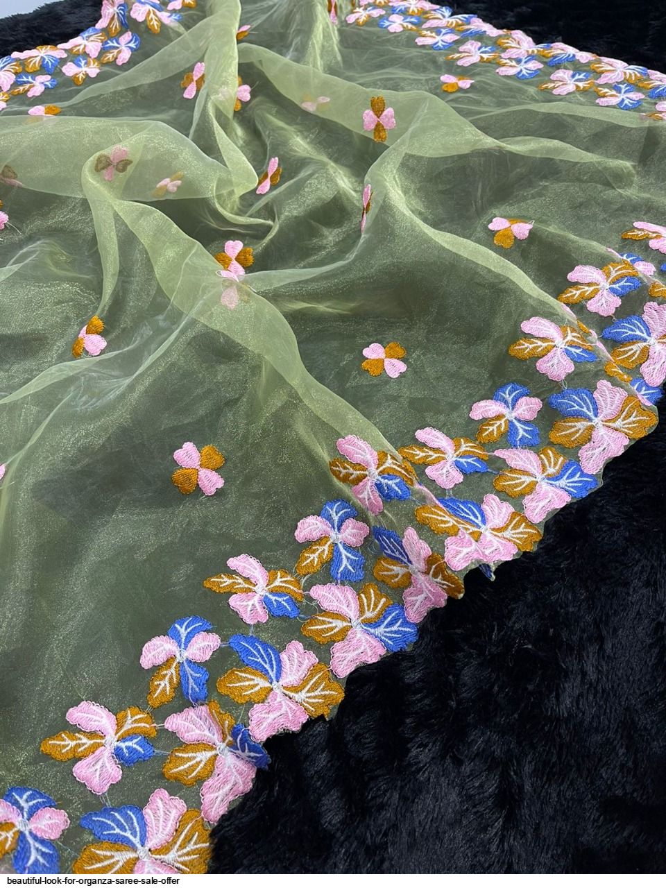 Beautiful look For organza saree SALE OFFER