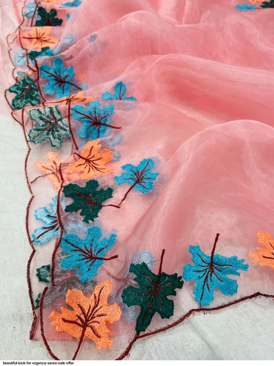 Beautiful look For organza saree SALE OFFER