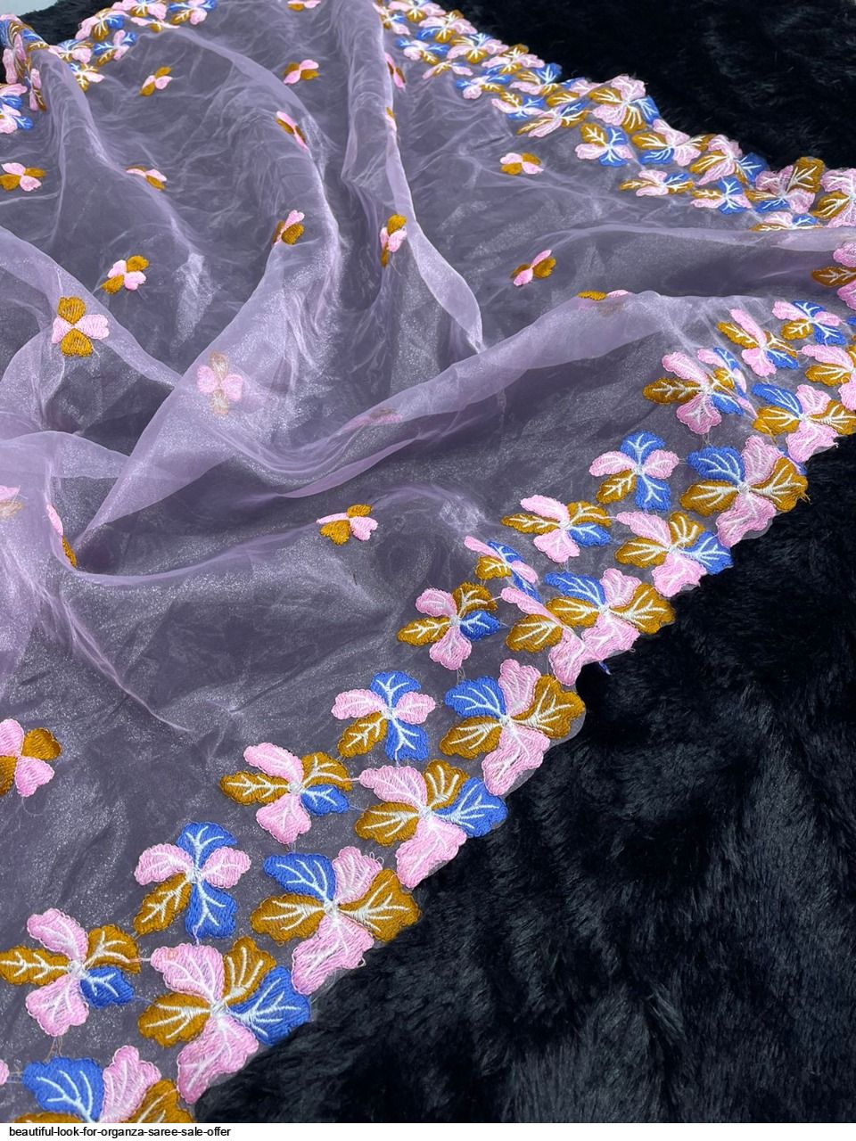 Beautiful look For organza saree SALE OFFER
