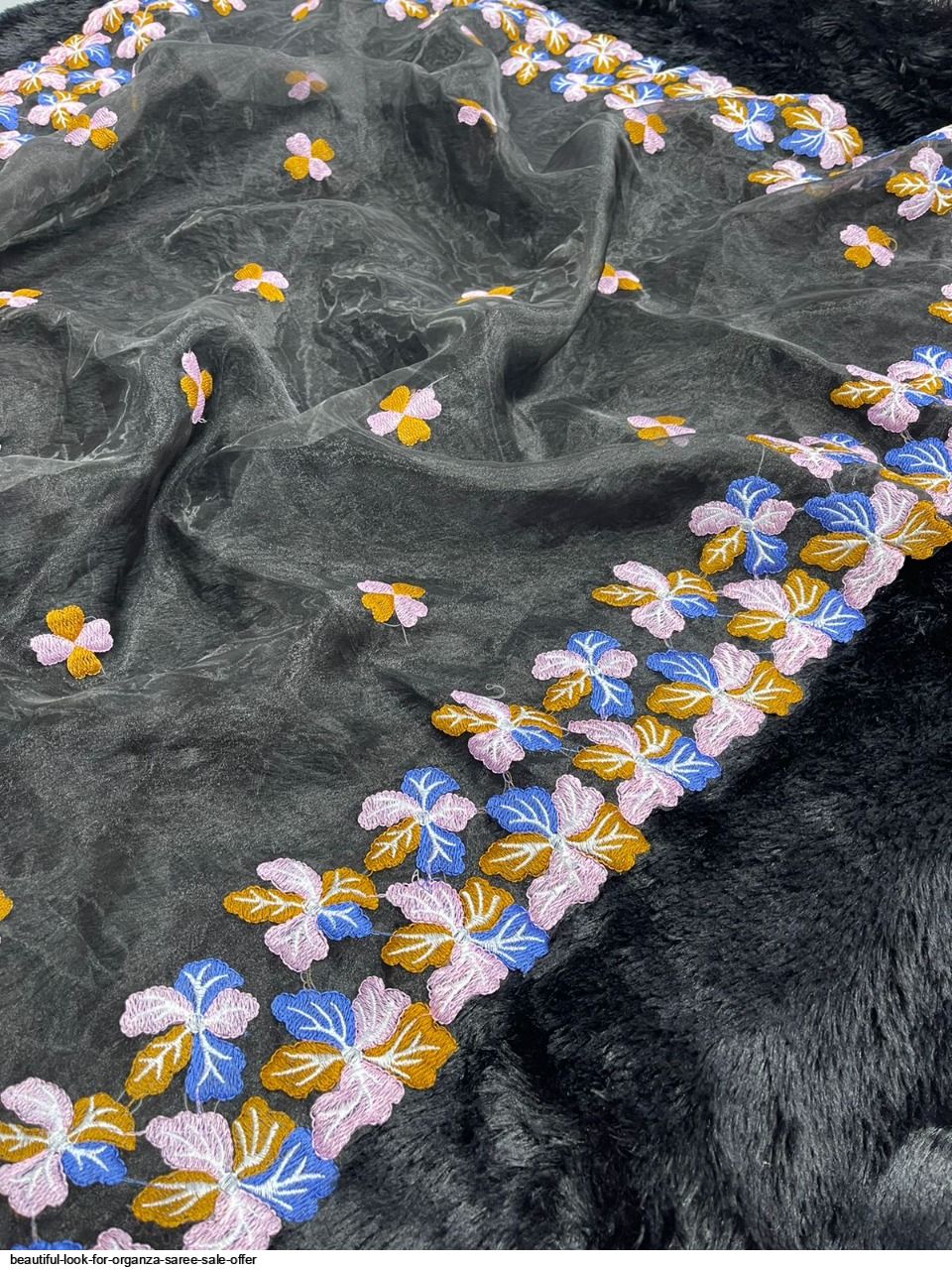 Beautiful look For organza saree SALE OFFER