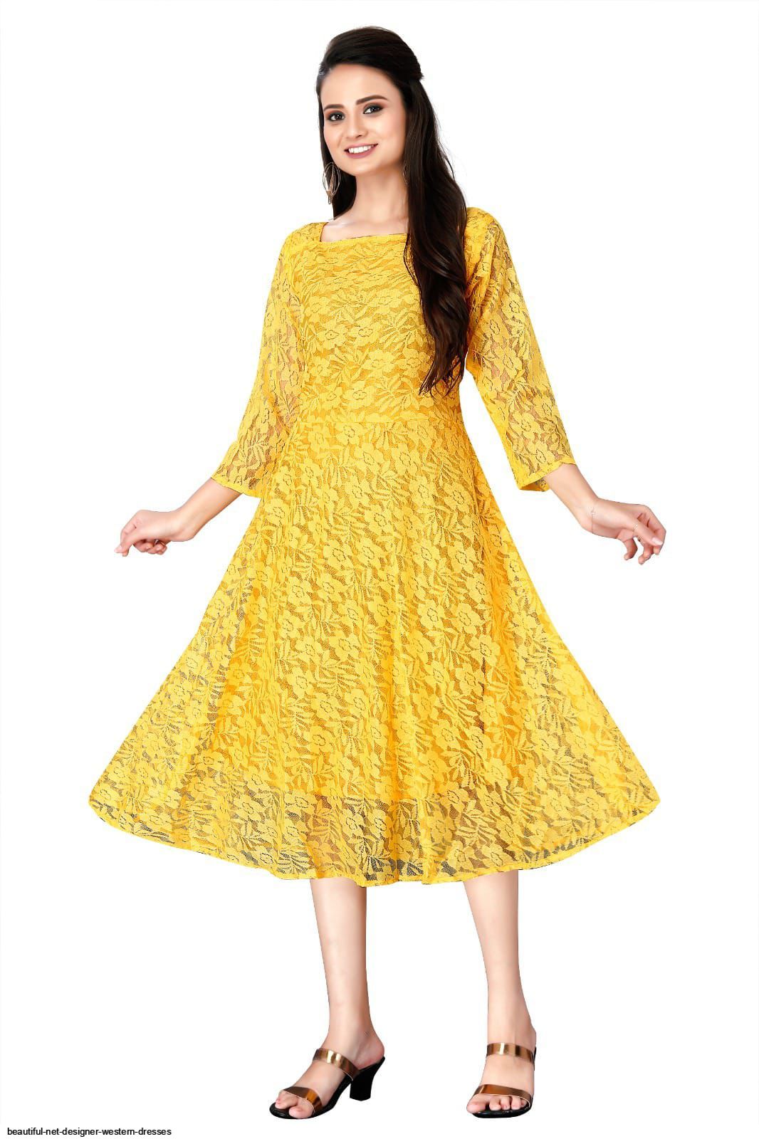 beautiful Net Designer WESTERN Dresses