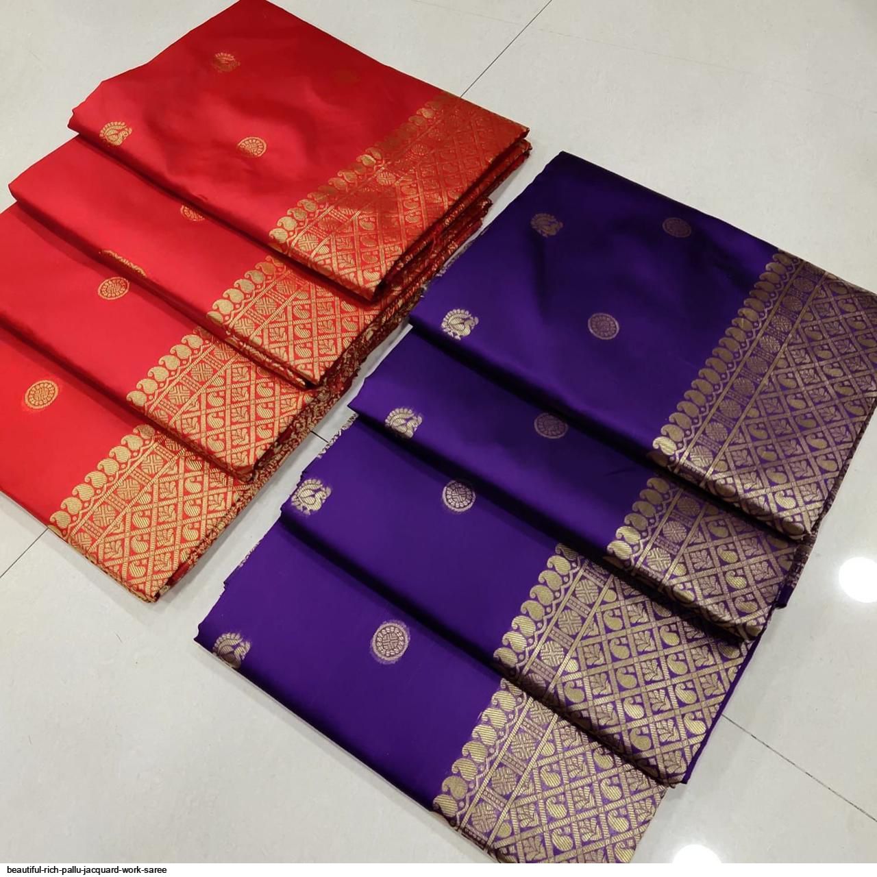 BEAUTIFUL RICH PALLU JACQUARD WORK Saree