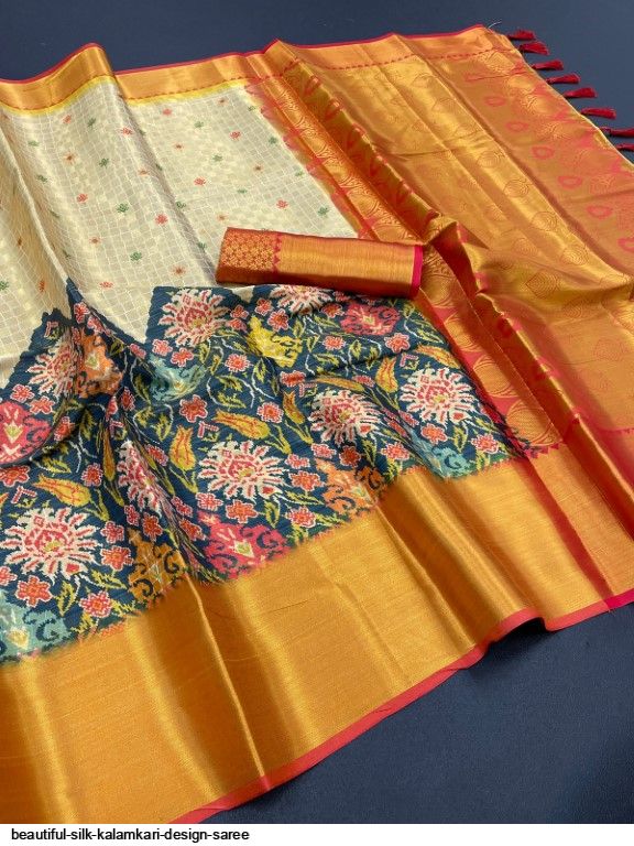 BEAUTIFUL SILK Kalamkari design SAREE
