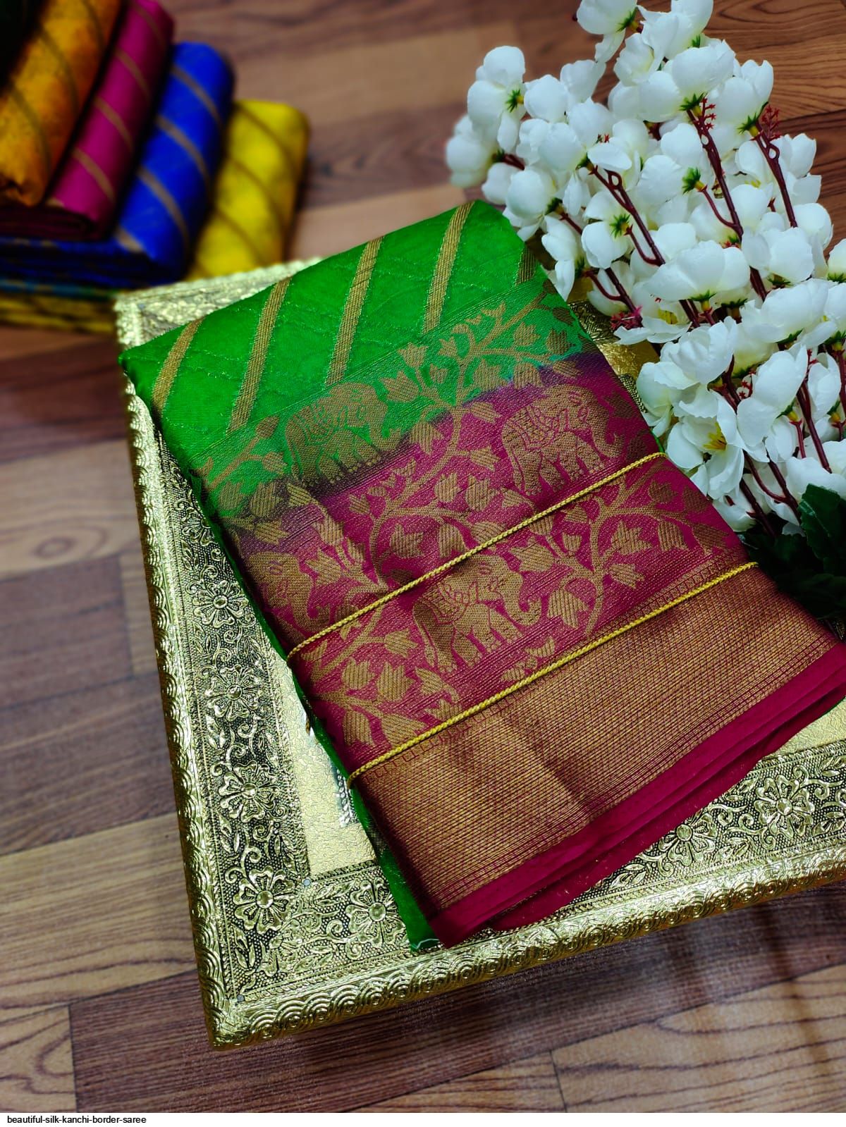 BEAUTIFUL SILK KANCHI BORDER SAREE