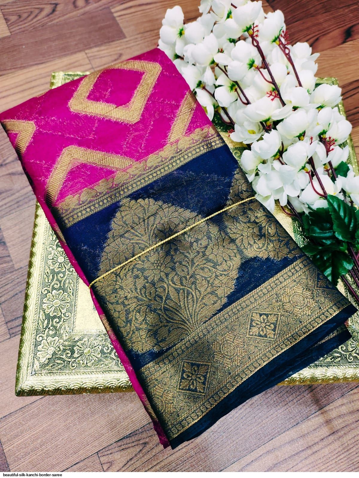BEAUTIFUL SILK KANCHI BORDER SAREE
