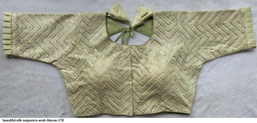 beautiful silk sequence work blouse 210