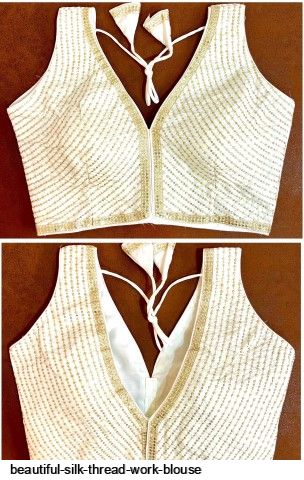 BEAUTIFUL SILK THREAD WORK BLOUSE