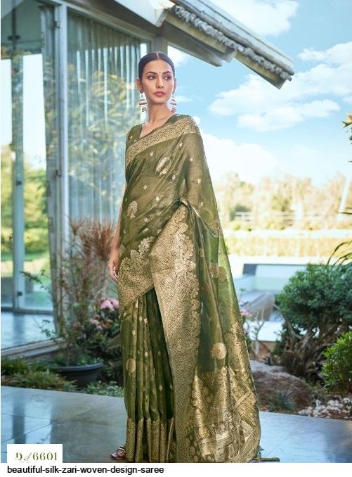 BEAUTIFUL SILK ZARI WOVEN DESIGN SAREE