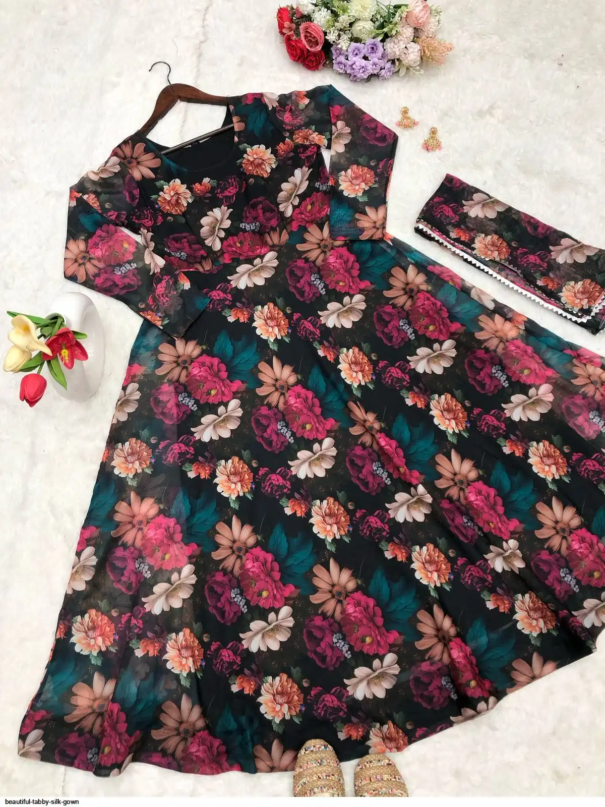 Beautiful Tabby Silk gown