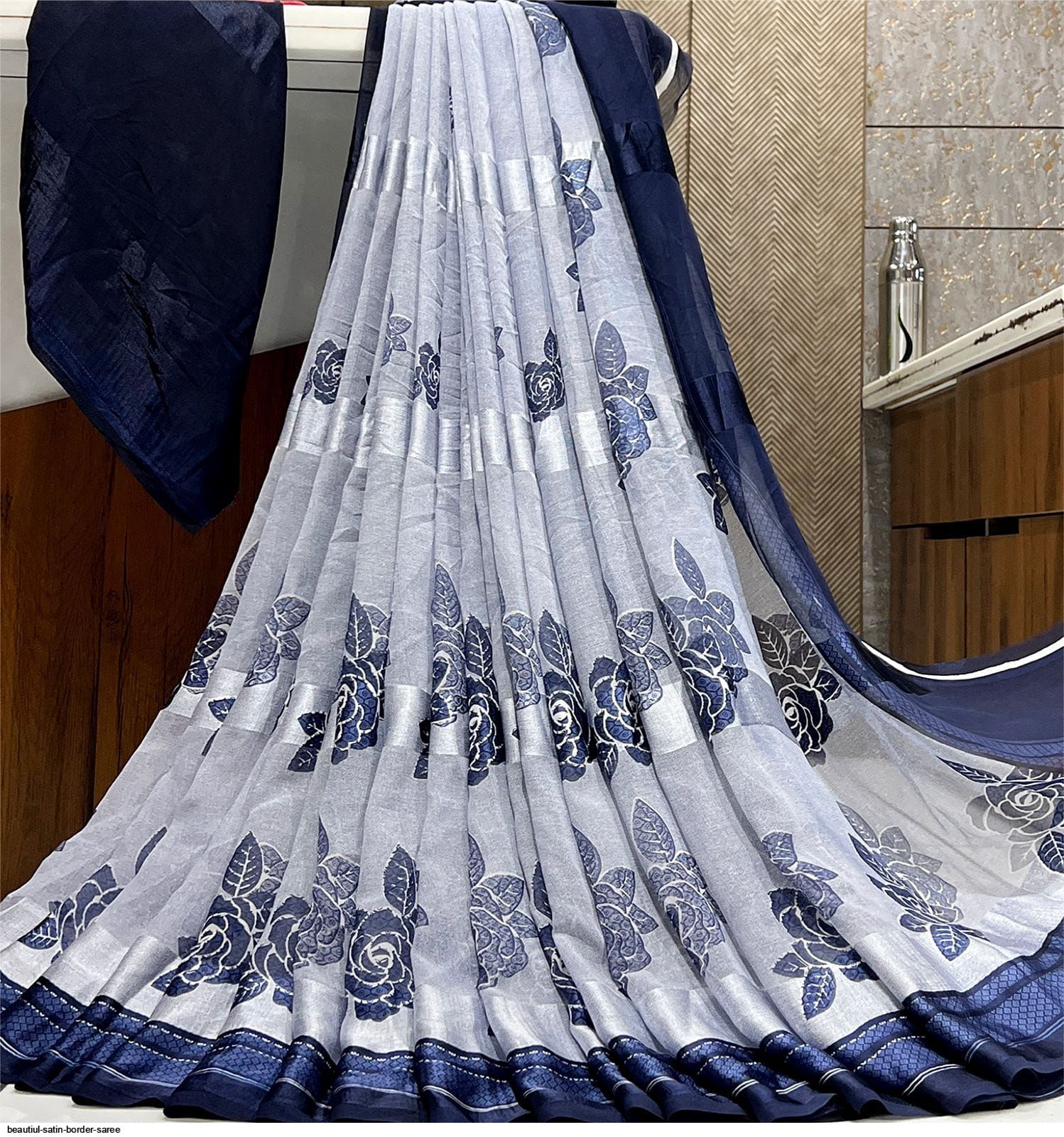 BEAUTIUL SATIN BORDER SAREE